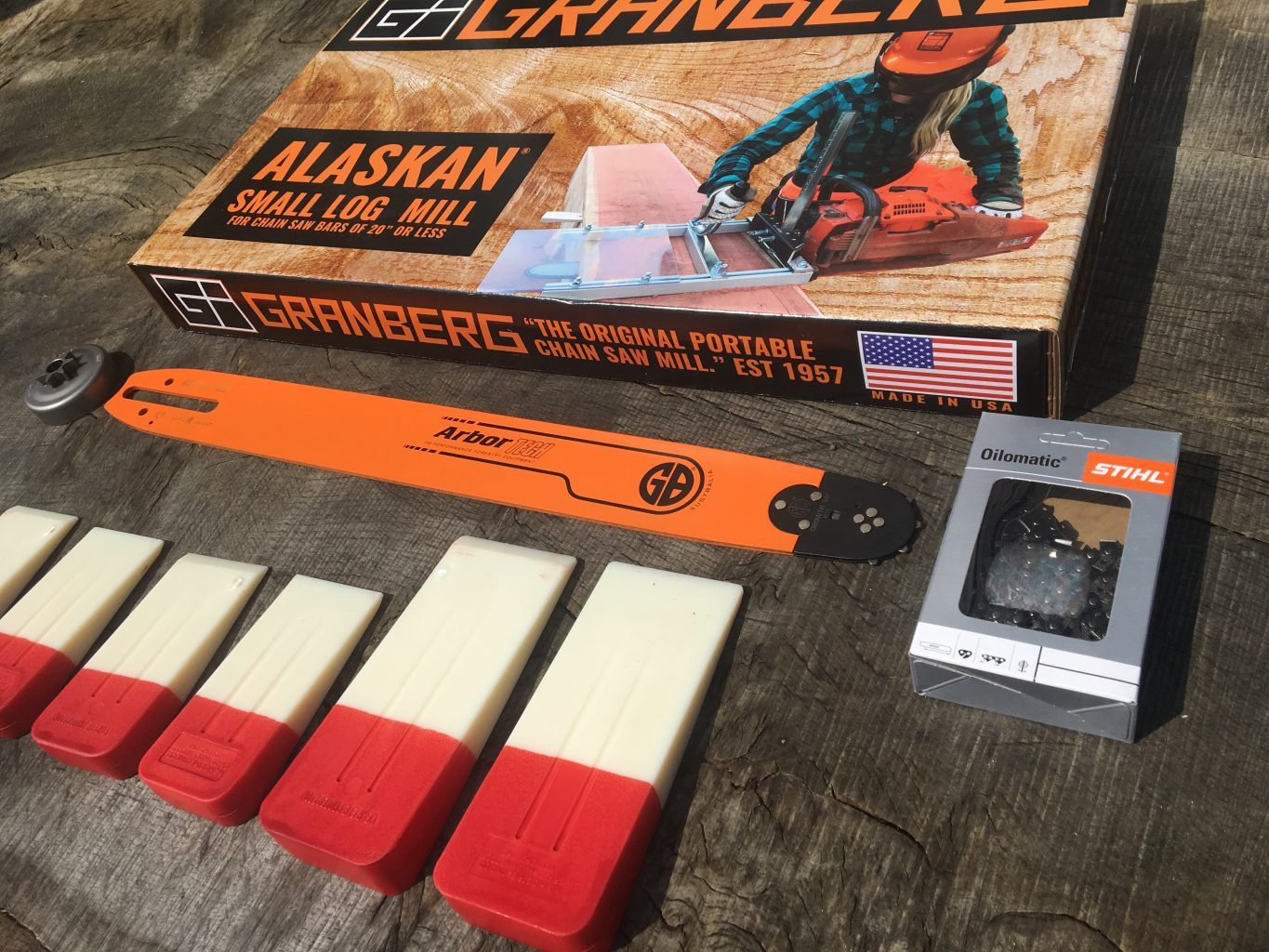 ST-SL-SNHL20-50WR Small Log Mill Lo Pro Conversion Kit GB 20"[50cm] Bar Stihl MS341, MS361 ...